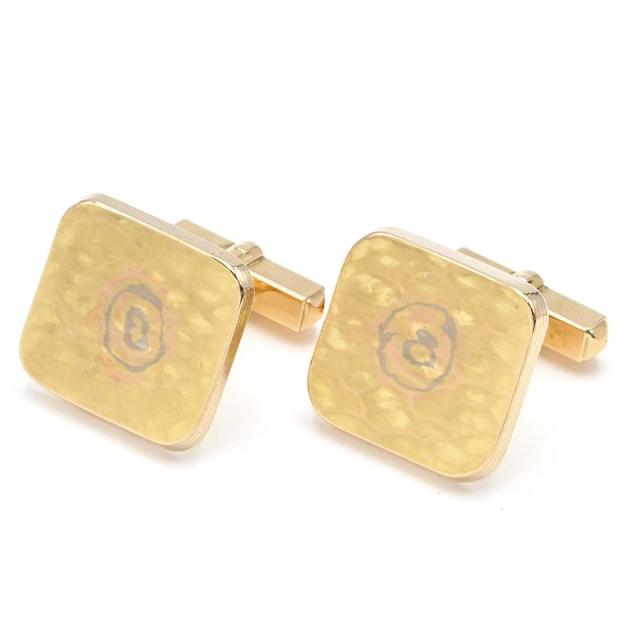 サンローラン SAINT LAURENT カフス YSLロゴ スウィヴル式 シルバー