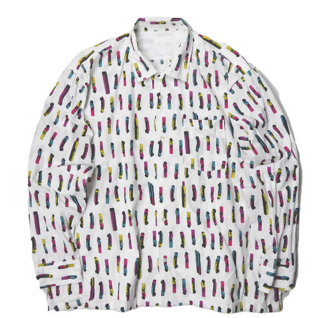 SSZ エスエスゼット エスエスズィー 21SS TABACCO SHIRT タバコシャツ 11-11-6624-139 M ホワイト プリント SSZ ANTHEMS トップス