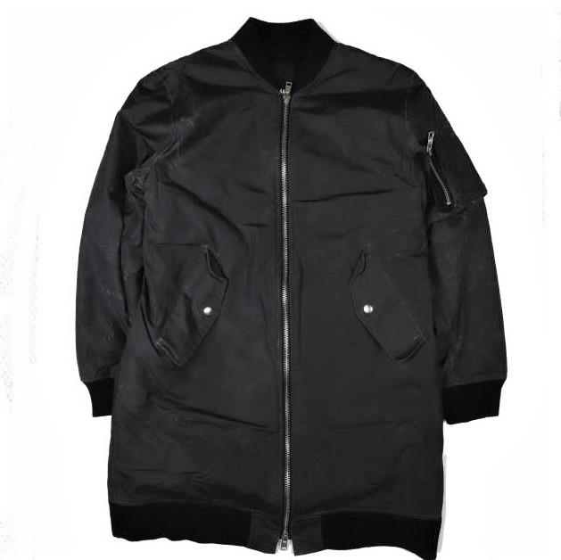 HERMAN HOMME ハーマンオム カナダ製 裏ボア ボンバーコート M ブラック MA-1 フライトジャケット アウター