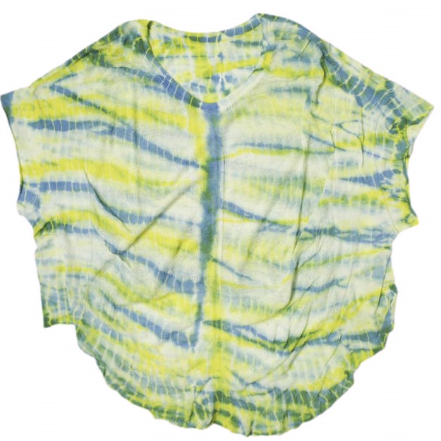 新品 Raquel Allegra ラクエル・アレグラ Y53-1517TD SLEEVELESS COCOON TD タイダイ染めコクーンカットソー 0 BLUELEMON 定価46,200円