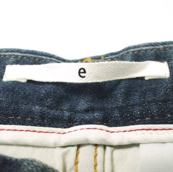 新品 e JEANS イージーンズ STRETCH SLIM 岡山児島 襤褸パッチワーク