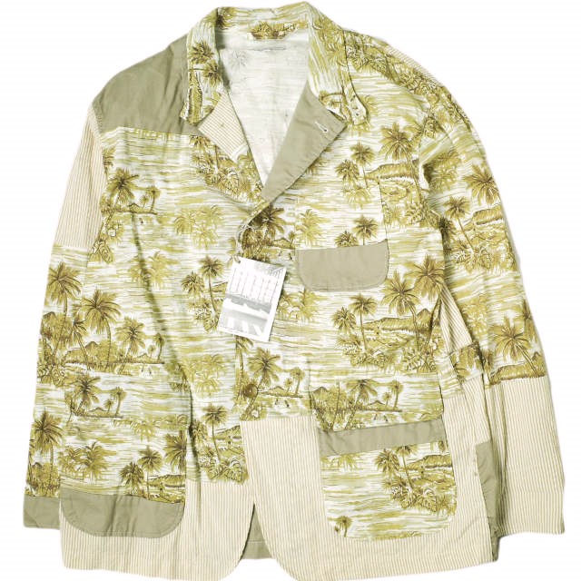 新品 Engineered Garments エンジニアードガーメンツ 19SS Loiter jacket - Hawaiian Print ロイタージャケット S KHAKI テーラード