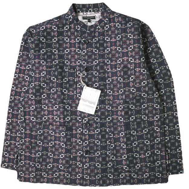 新品 Engineered Garments エンジニアードガーメンツ 19AW Dayton Shirt Floral Jacquard デイトンシャツ S NAVY ペイズリー ジャケット