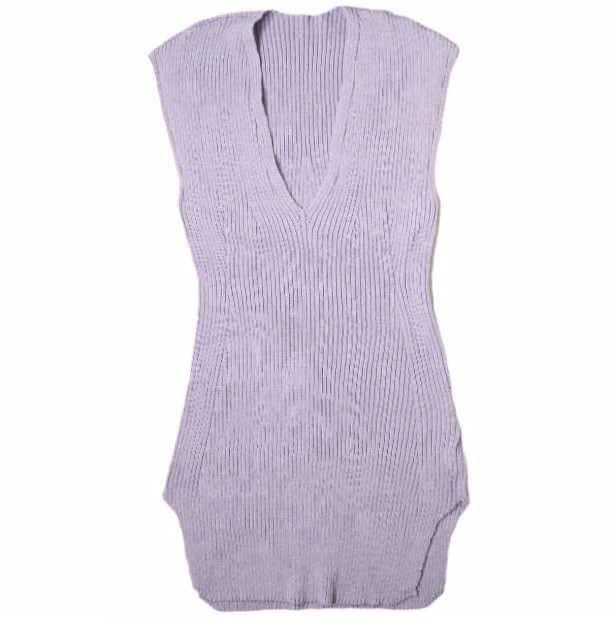 新品 Mame Kurogouchi マメクロゴウチ 22SS Washable Linen Knitted Vest ウォッシャブルリネンニットベスト MM22SS-KN021 1 PURPLE