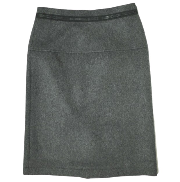 新品 tao COMME des GARCONS タオ コムデギャルソン 22AW 先染ウールエステルクロススカート TJ-S018 S CHARCOAL Tricot 定価42,900円