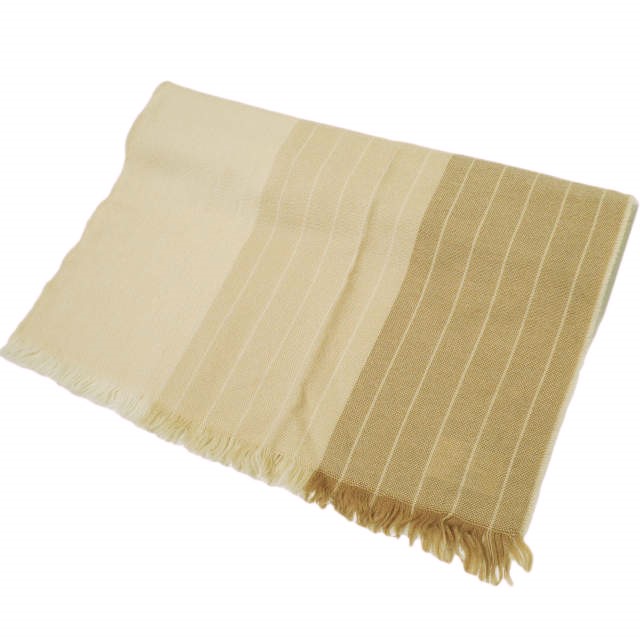 JOHNSTONS ジョンストンズ スコットランド製 EXTRA FINE MERINO GRADATION STRIPE SCARF グラデーションストライプマフラー BEIGE g20581
