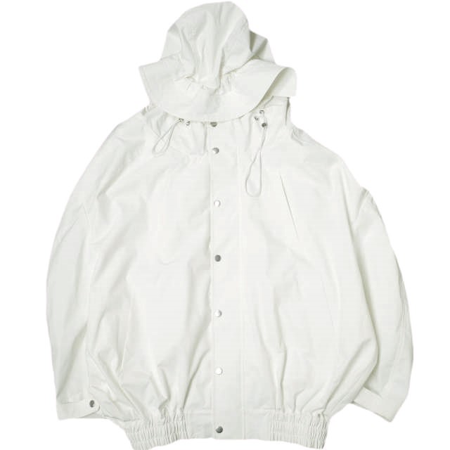 CHENPENG チェンペン 18AW オーバーサイズフーデッドジャケット 18011052000730 S ホワイト シェル マウンテンパーカー アウター