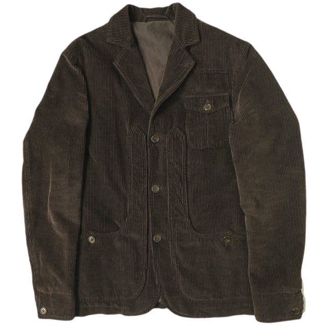 CAPALBIO カパルビオ イタリア製 CORDUROY HUNTING JACKET コーデュロイハンティングジャケット 24-16-1140-920 44 ダークブラウンの通販はau ...