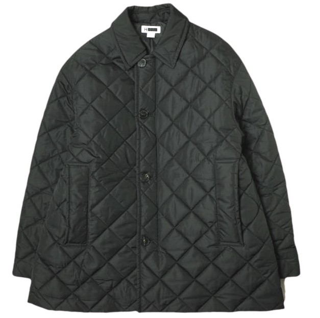 H BEAUTY&YOUTH エイチ ビューティーアンドユース 23AW OLMETX キルティングコート 1225-186-0045 L BLACK ステンカラー ジャケット