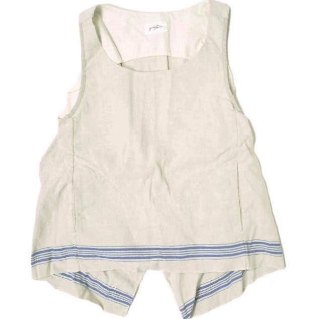 quitan キタン 23SS 日本製 Antique Linen Utility Top アンティークリネンユーティリティートップ ECRU プルオーバー ベスト トップス