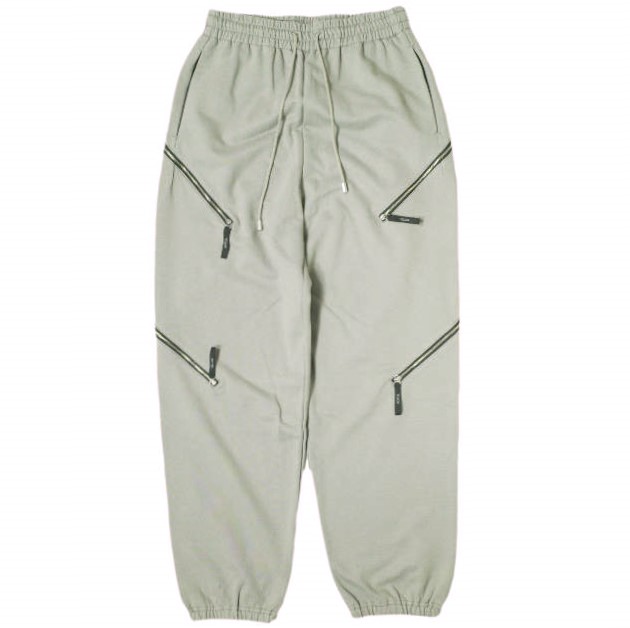 新品 ROTOL ロトル 24AW 日本製 TRANSFORM SWEAT PANTS トランスフォームスウェットパンツ R24WPEM27 2 GRAY イージー ジップ 裏毛