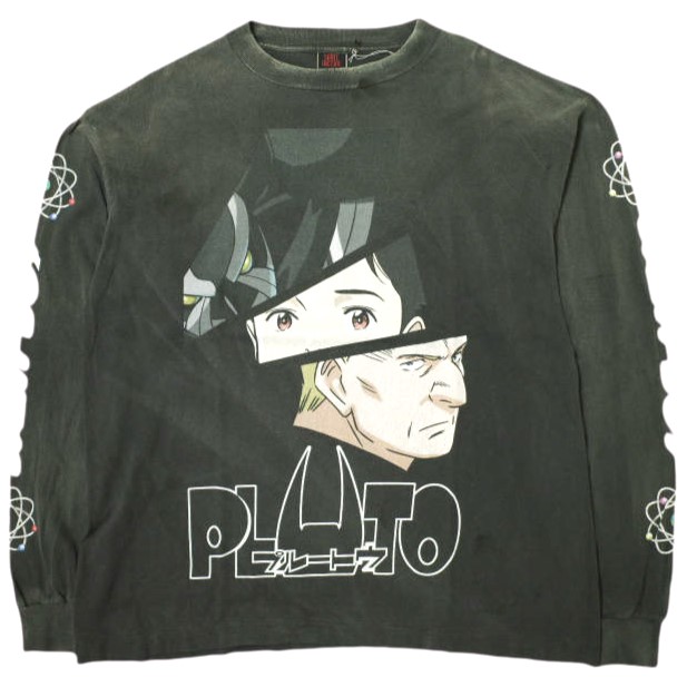 新品 SAINT MICHAEL x PLUTO セントマイケル 24AW PT_LS TEE / PLUTO Netflix ロングスリーブTシャツ SM-YS1-0000-C30 L BLACK Mxxxxxx