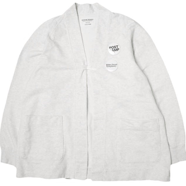 MOUNTAIN RESEARCH マウンテンリサーチ 25SS 日本製  裏毛スウェットカーディガン MTR4082 L/XL Ice カートコバーン トップス