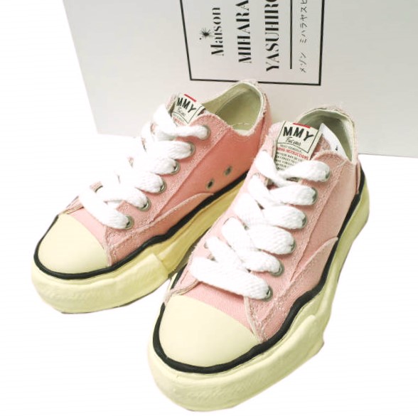 MAISON MIHARA YASUHIRO ミハラヤスヒロ PETERSON original vintage color sole canvas Low-Top sneaker A09FW733 22.5cm スニーカー