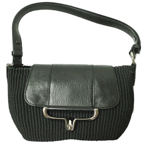 新品 TOFF＆LOADSTONE トフ＆ロードストーン Hybrid Basket Mat アバカ×レザー ショルダーバッグ カゴバッグ TL-5010 BLK 定価38,500円