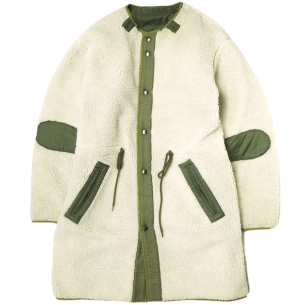 JANE SMITH ジェーンスミス 日本製 リバーシブルボアコート CO-＃104L 38 Natural/Olive 定価53,900円 アウター
