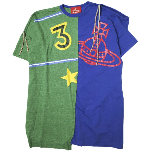 Vivienne Westwood Red Label ヴィヴィアンウエストウッド リメイクオーブドローストリングワンピース 16-12-541027 VWW ORB ドレス