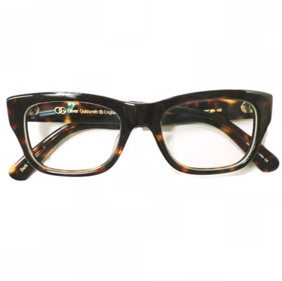 OLIVER GOLDSMITH オリバーゴールドスミス 日本製 CONSUL 50 コンスル50 Dark Tortoiseshell/Clear ウエリントン 眼鏡 メガネ サングラス