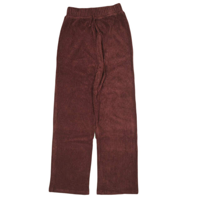 新品 BASERANGE ベースレンジ 24AW DOUGLAS PANTS テリーフリース イージーパンツ S ASTER BROWN RED ダグラスパンツ 定価31,790円
