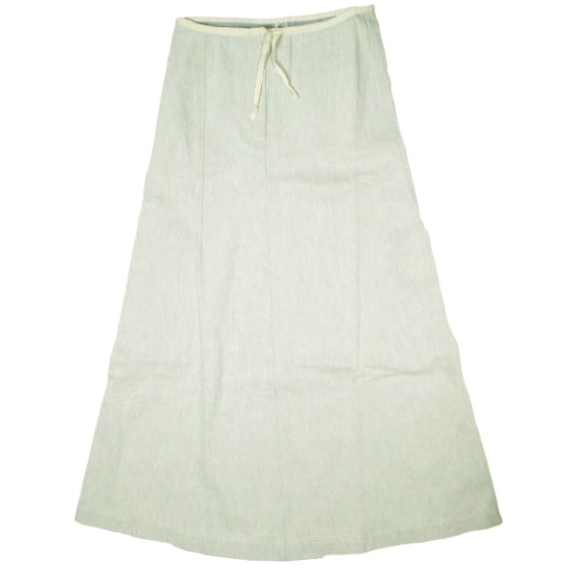 新品 BASERANGE ベースレンジ 25SS ARTHUR SKIRT デニムマキシスカート SKAK-DE-SU25 XS ECRU DENIM ロング 定価29,040円 ボトムス