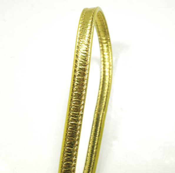 新品 DRIES VAN NOTEN ドリスヴァンノッテン イタリア製 BELT23/550 QU.814 W.L.BELT メタリックレザーナローベルト 85 GOLD g23034