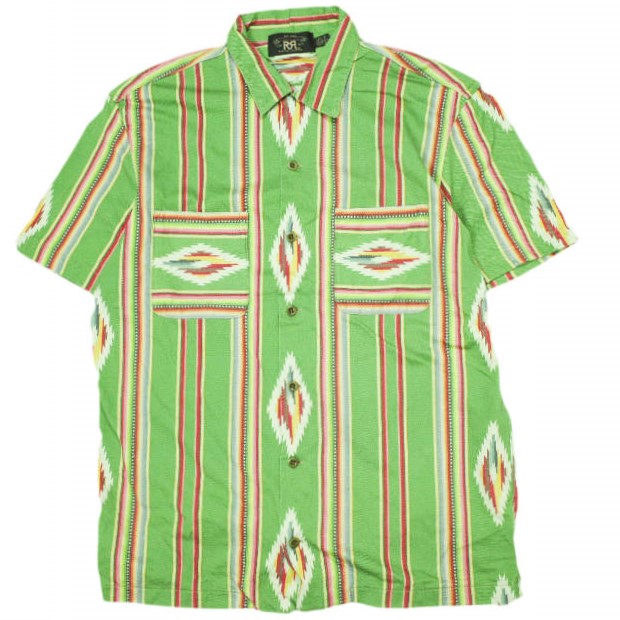 RRL ダブルアールエル 23SS NATIVE PRINT JERSEY CAMP SHIRT プリントジャージーキャンプシャツ 782916881001 M Double RL 定価41,800円