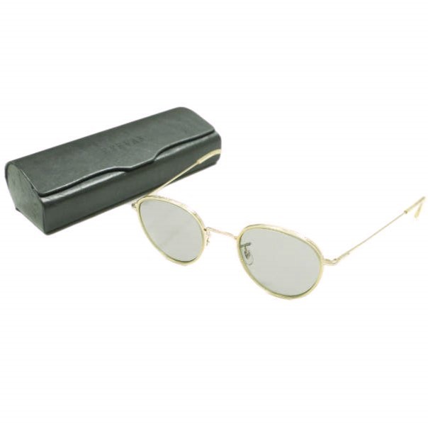 EYEVAN アイヴァン 日本製 MAZE G/LLT ボストンサングラス Gold/Navy 49□23-145 眼鏡 メガネ