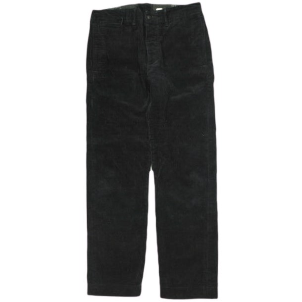 RRL ダブルアールエル CORDUROY OFFICERS TROUSER コーデュロイオフィサーズトラウザーパンツ 782911187001 29 BLACK Double RL ボトムス