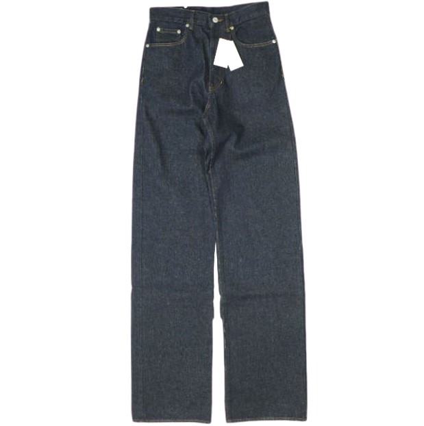 新品 DRIES VAN NOTEN ドリスヴァンノッテン 23SS PEYTON DENIM ハイウエストワイドデニムパンツ 231-012400-6423-507 26 定価52,800円
