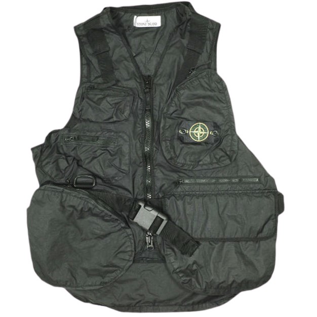 STONE  ストーンアイランド 25SS G100006 MEMBRANA 3L TC UTILITY VEST ユーティリティベスト K1S15G100006 S0A21 M BLACK g23346