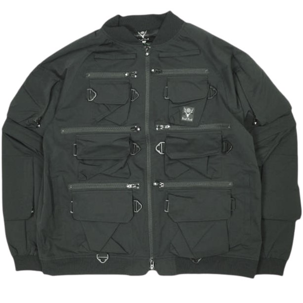 新品 South2 West8 サウスツーウェストエイト S2W8 MULTI-POCKET ZIPPED 2WAY JACKET マルチポケットジップ2WAYジャケット MR710 M BLACK