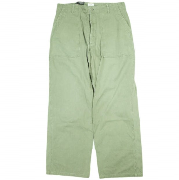 CIOTA シオタ 日本製 ストーンバイオウォッシュ加工 スビンコットン ヘリンボンベイカーパンツ PTLM-117M-SB 6(L) OLIVE ボトムス