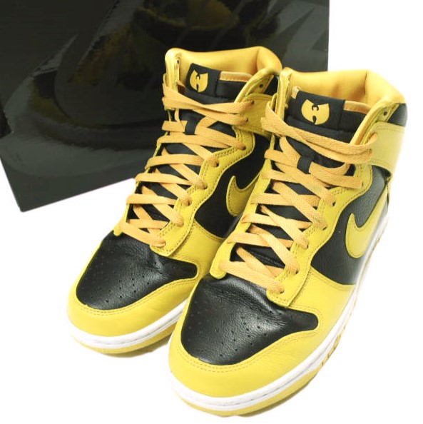 NIKE x WU-TANG CLAN ナイキ ウータンクラン 別注 DUNK HI RETRO PREMIUM ダンクハイ HJ4320-001 US9.5(27.5cm) BLACK/POLLEN-WHITE