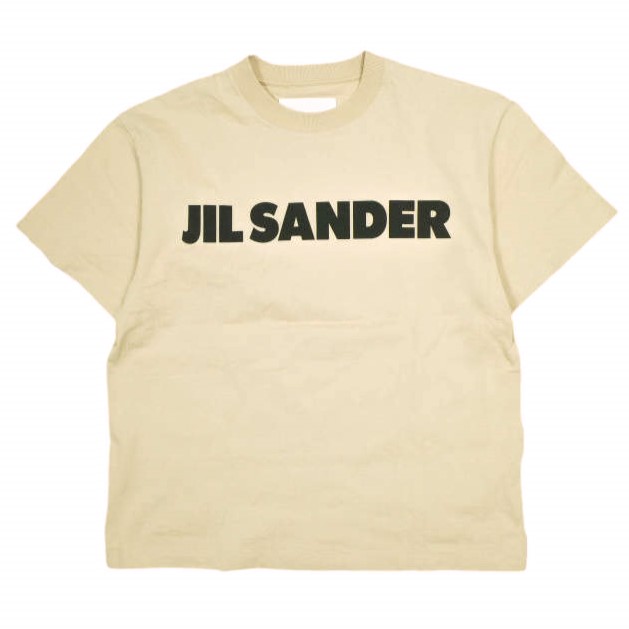 JIL SANDER ジルサンダー イタリア製 T-SHIRT SS ロゴプリントTシャツ J02GC0001 J20215 XS Dark Sand 半袖 定価71,500円 トップス