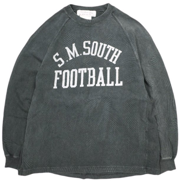 REMI RELIEF x MUSE de Deuxieme Classe レミレリーフ ドゥーズィエムクラス 24AW 別注 FOOTBALL RAGLAN L/S Tシャツ BLACK スウェット