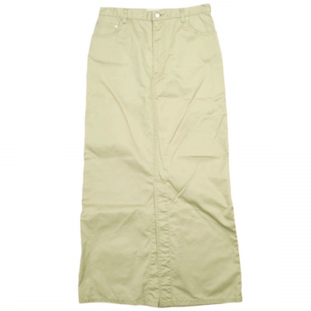 AP STUDIO エーピーストゥディオ 22SS 日本製 SCENTOF ハイカウントスカート 22060586304010 38 ベージュ チノ ツイル ロング ボトムス