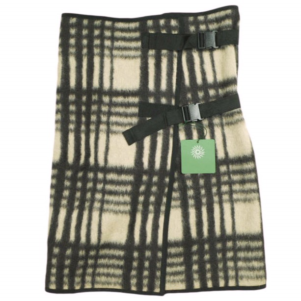 新品 South2 West8 サウスツーウェストエイト S2W8 21AW KILT SKIRT - PE.AC.M.W SILVER PLAID チェックキルトスカート JO776 XS ラップ