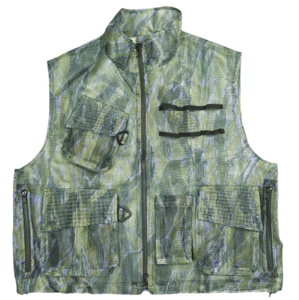 新品 Needles x PURPLE THINGS ニードルス パープルシングス 23SS BDU Vest - Heavyweight Mesh / Tiger メッシュベスト MR400 M Camo
