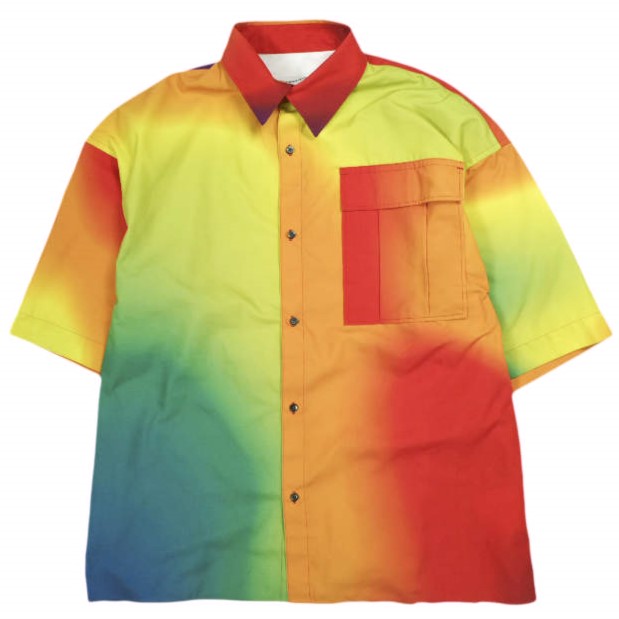 TENDER PERSON テンダーパーソン 22SS 日本製 THERMOGRAPHY SHIRT MORING サーモグラフィー オーバーサイズシャツ GB-TO-4202 4 半袖