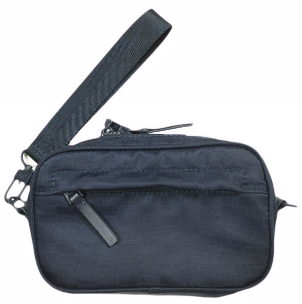 KITH NYC キスニューヨークシティ 25SS モノグラムジャカードミニポーチ NAVY ハンドバッグ クラッチバッグ