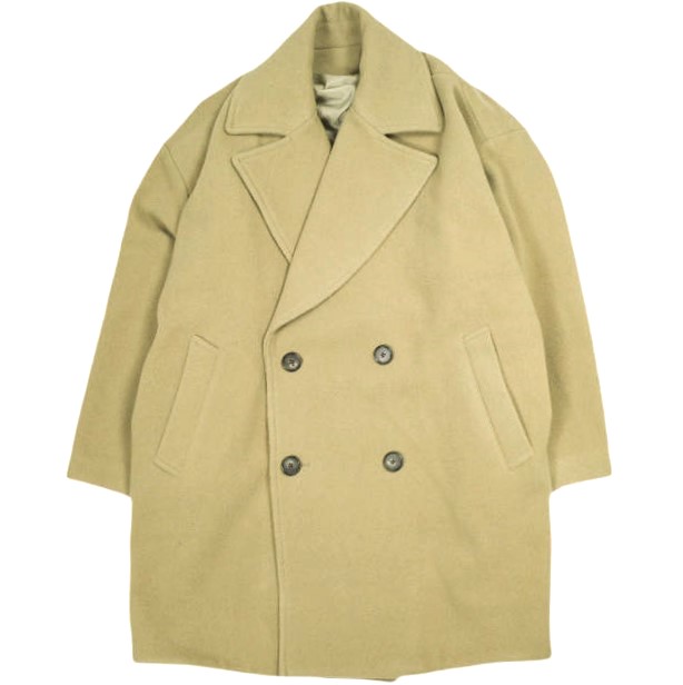 UN ユーエヌ 21AW Firsthand x is-ness DOUBLE COAT ウールダブルコート 214-73504 M BEIGE アウター