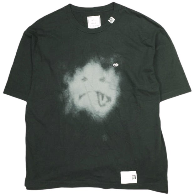 MAISON MIHARA YASUHIRO メゾン ミハラヤスヒロ 24SS SMILY FACE PRINTED TEE スマイリーフェイスプリントTシャツ A12TS661 52 BLACK