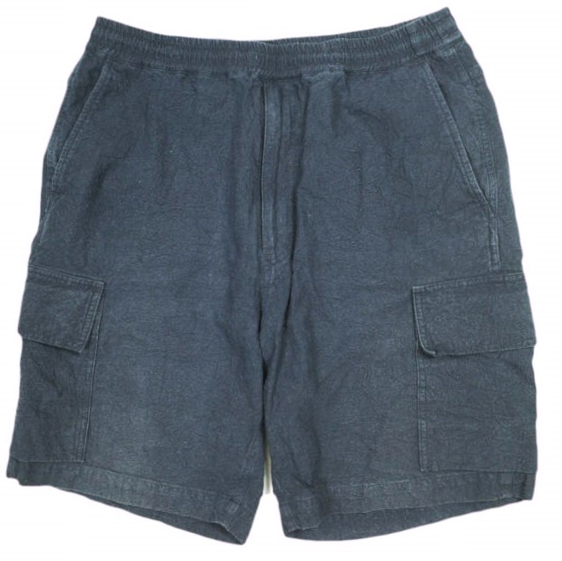 Neweye ニューアイ 22SS Garden S/S Shorts リネンコットン ガーデンショーツ NE22S006 NAVY イージー カーゴ ショートパンツ UI PRODUCT
