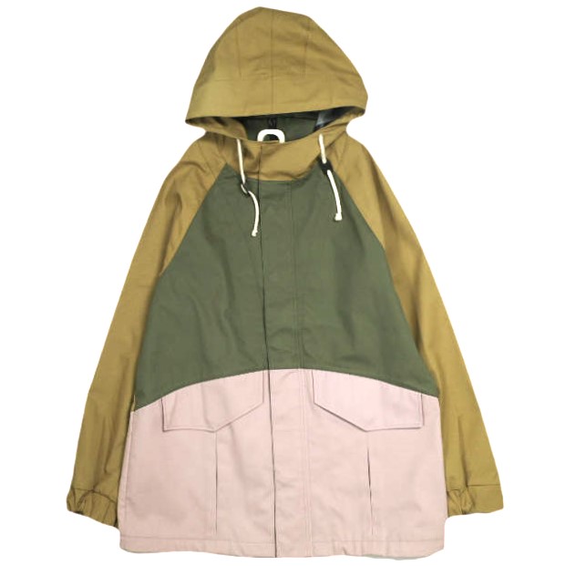 J.W.Anderson ジェイダブリューアンダーソン PULLER COLOURBLOCK PARKA マルチパネル マウンテンパーカー JK0120PG0603582 S KHAKI/PINK