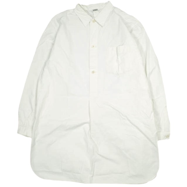 KABEL カベル 日本製 プルオーバーロングシャツ KL0320-01-1108VC 3 WHITE 長袖 トップス