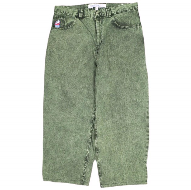 POLAR SKATE CO. ポーラー スケートカンパニー BIG BOY JEANS ビッグボーイジーンズ L MINT BLACK ワイド バギー デニムパンツ g24100