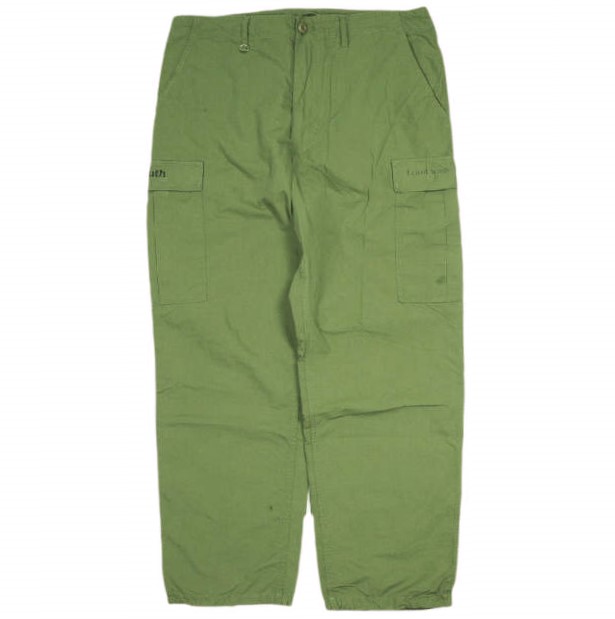 WASTED YOUTH ウェイステッドユース 日本製 Cargo Pants コットンナイロン カーゴパンツ L Olive Drab VERDY ボトムス
