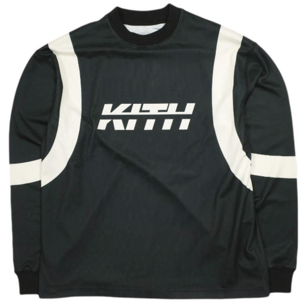 KITH NYC キスニューヨークシティ 25AW Moto Racer Long Sleeve Leonard Tee モトレーサーロングスリーブレオナルドTシャツ XS BLACK