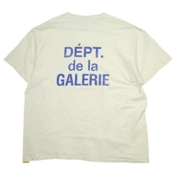 GALLERY DEPT. ギャラリーデプト 25SS FRENCH TEE フレンチTシャツ GD25S-FT-1000-CB-XL XL CREAM/BLUE 半袖 MADE IN USA 定価42,900円