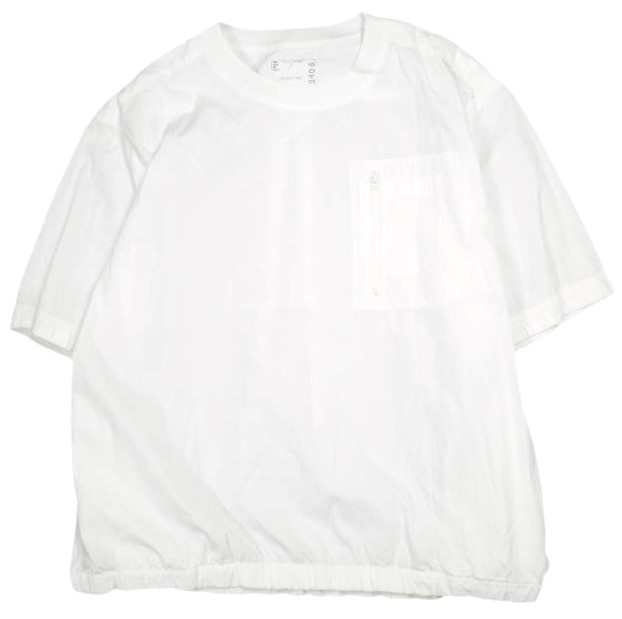 sacai サカイ 24SS 日本製 Cotton Poplin Pullover Shirts コットンポプリンプルオーバーシャツ 24-03406M 4 WHITE 半袖 トップス